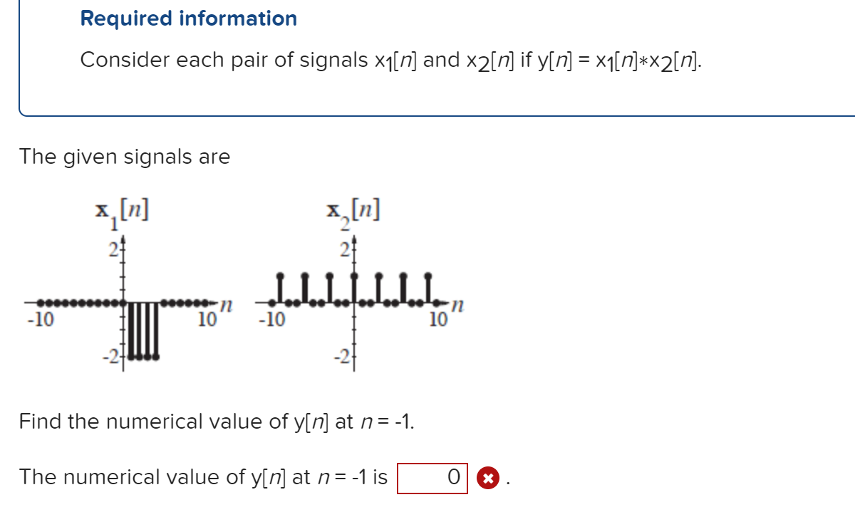Solved Required information Consider each pair of signals | Chegg.com