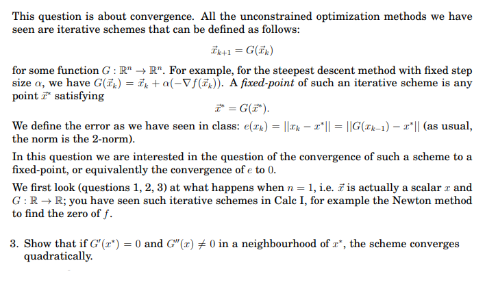 This question is about convergence. All the | Chegg.com