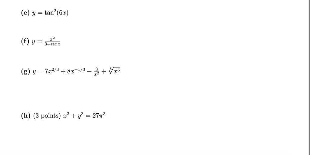 Solved Find y′ by direct differentiation (with respect to x) | Chegg.com