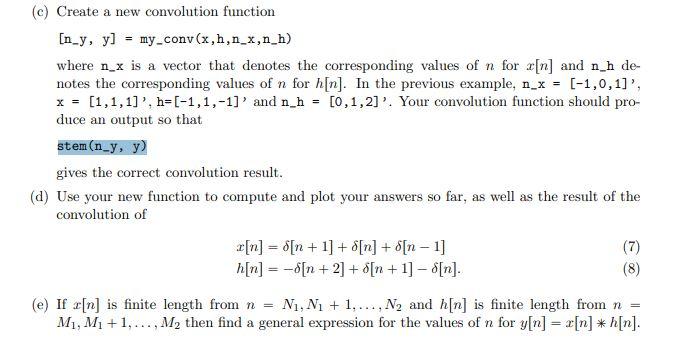 Solved C Create A New Convolution Function