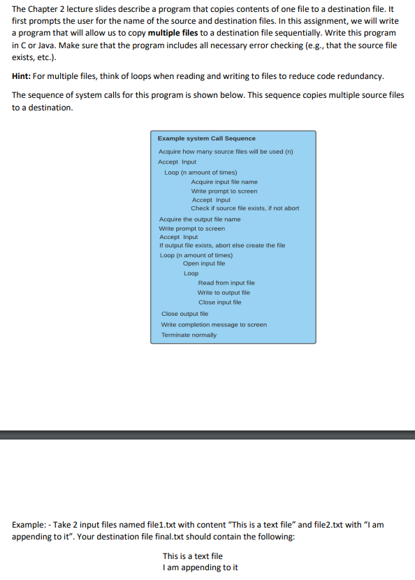 Solved The Chapter 2 lecture slides describe a program that | Chegg.com