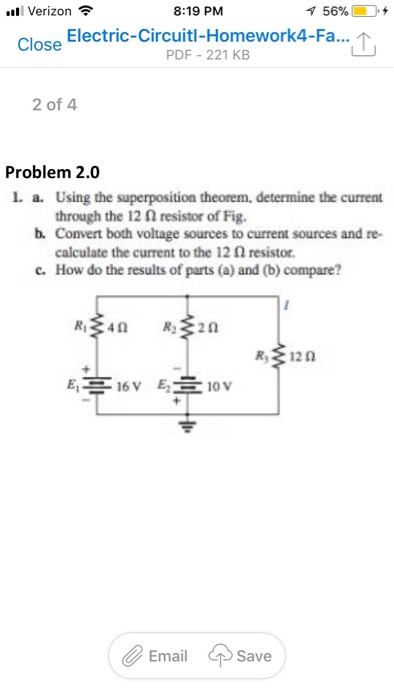 Solved all Verizon令 8:19 PM Electric-Circuit!-Homework4-Fa… | Chegg.com