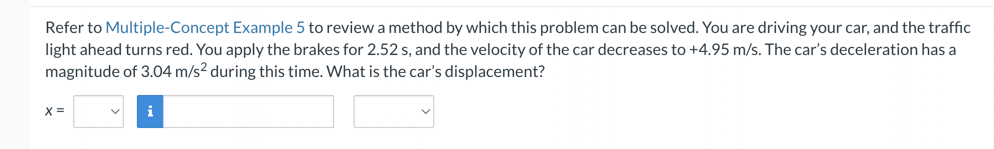 Solved Refer to Multiple-Concept Example 5 to review a | Chegg.com