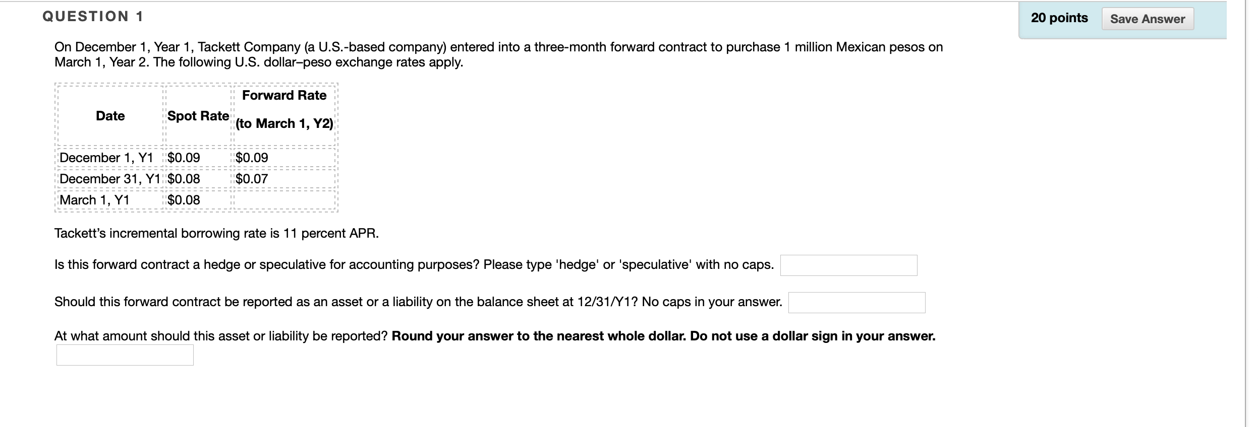 Solved QUESTION 1 20 points Save Answer On December 1, Year | Chegg.com Solved QUESTION 1 20 points Save Answer On December 1, Year | Chegg.com