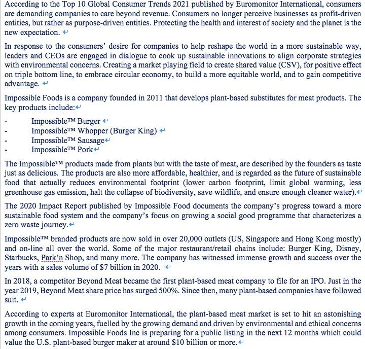 According to the Top 10 Global Consumer Trends 2021 | Chegg.com