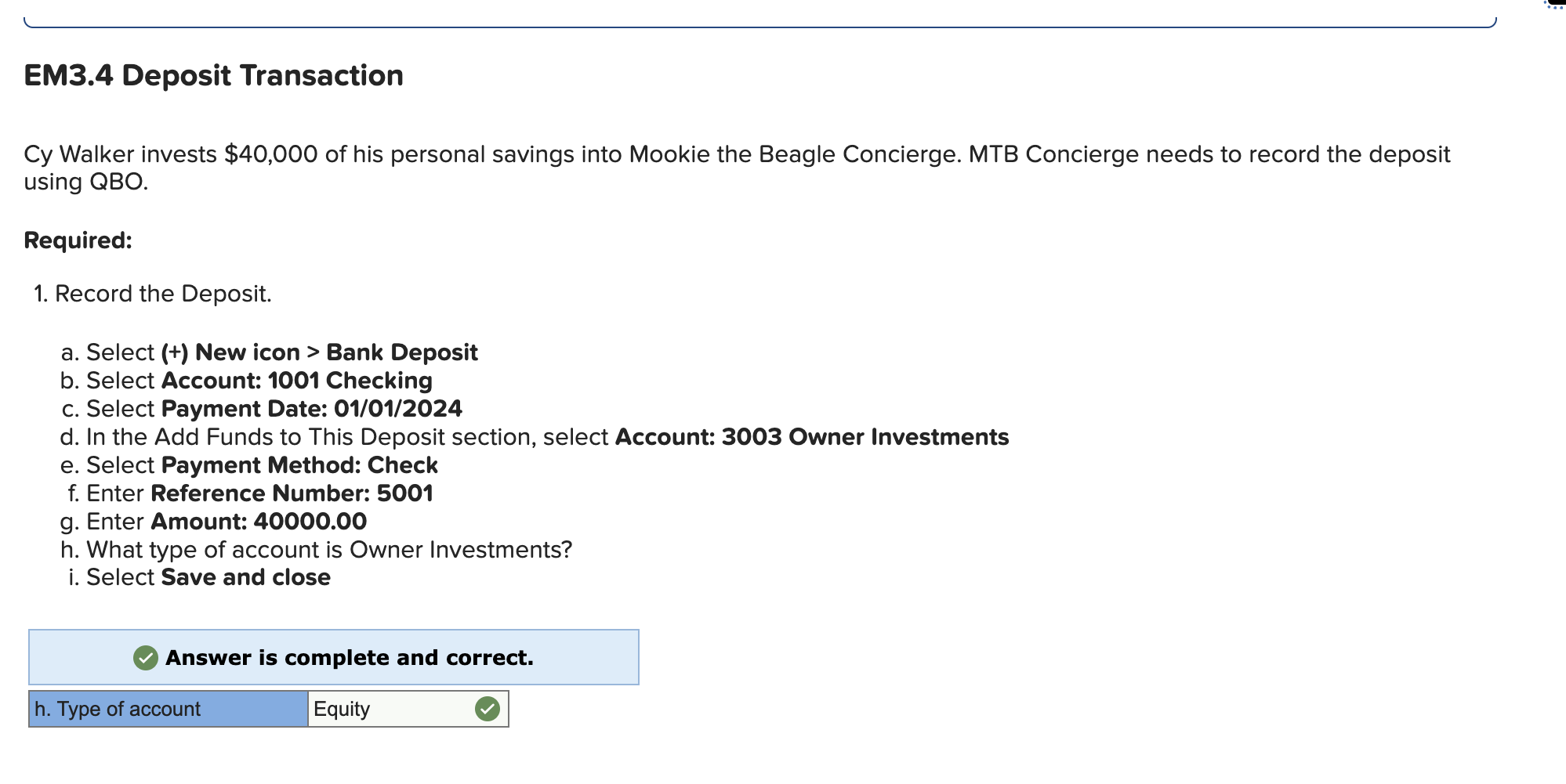 Cy Walker invests $40,000 of his personal savings | Chegg.com