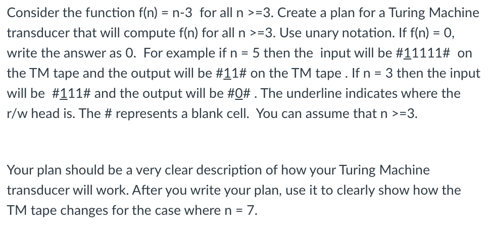 Solved Consider the function f(n) = n-3 for all n >=3. | Chegg.com
