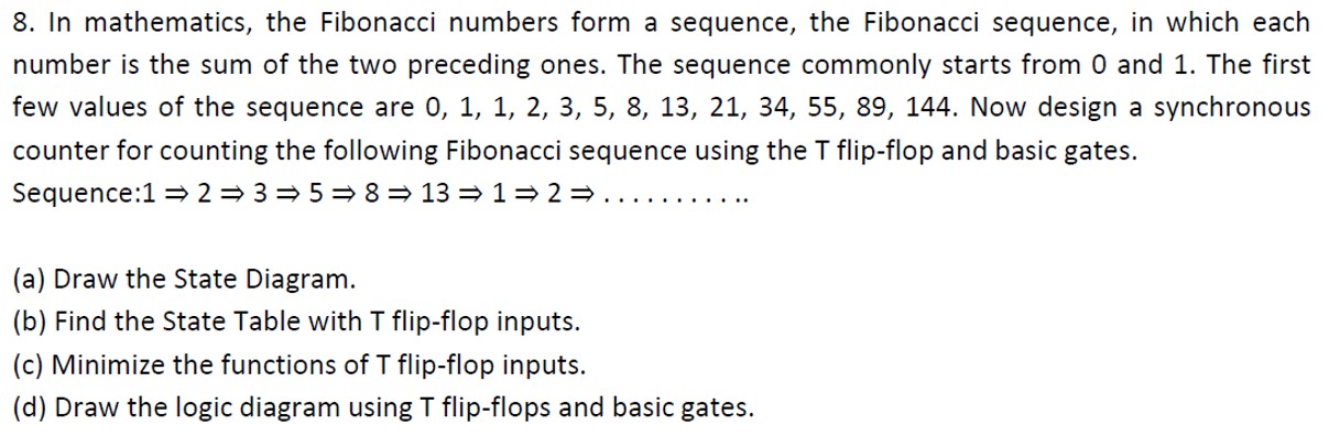 Solved In mathematics, the Fibonacci numbers form a | Chegg.com