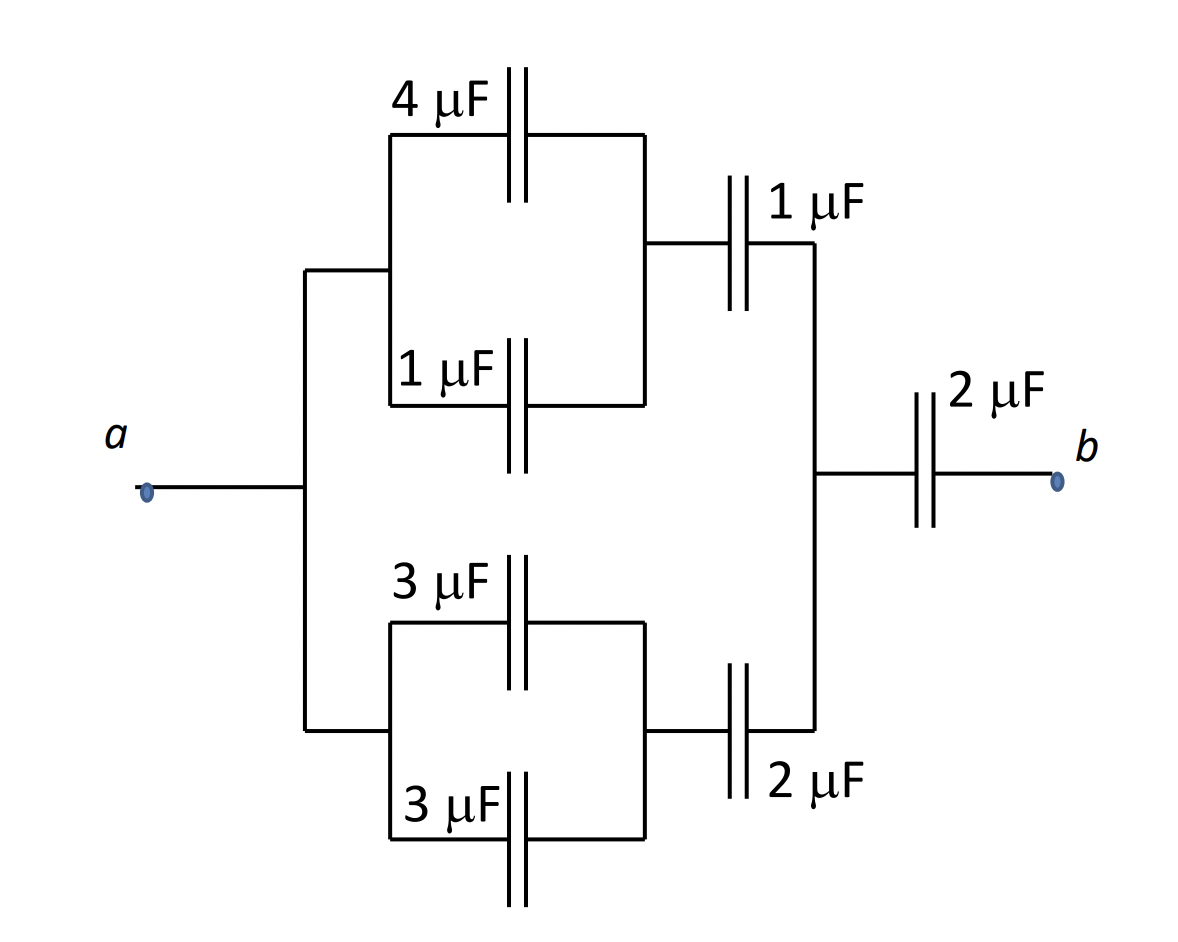 Solved 4 uf 1 uF 1 uF 2 uF a b 3 uF 31 H2 3 uF 2 uf | Chegg.com