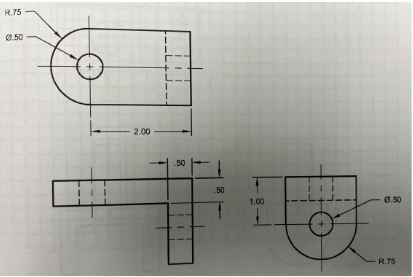 Solved Sketch the 3D object (oblique or isometric | Chegg.com