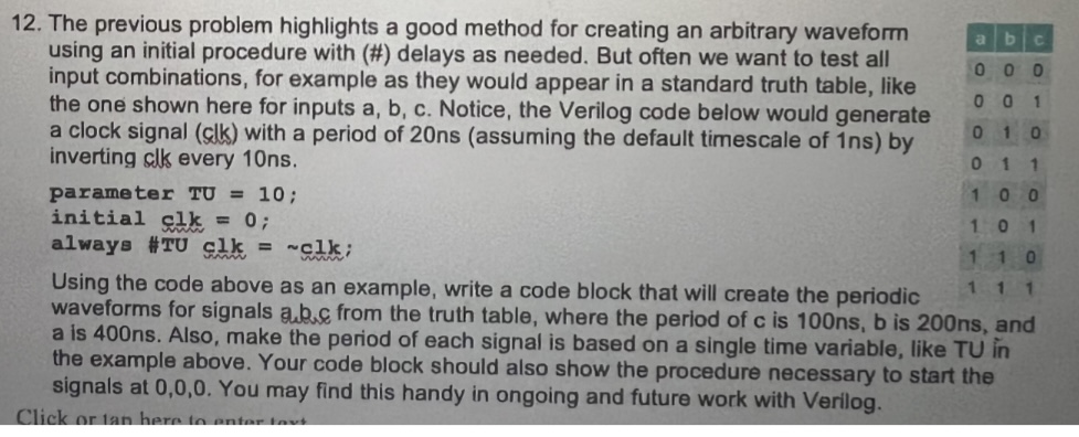 Solved 12. The previous problem highlights a good method for | Chegg.com