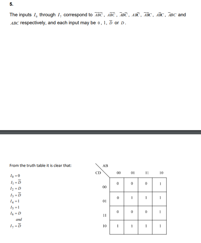Solved 5. Select the proper inputs for an 8-bit multiplexer | Chegg.com