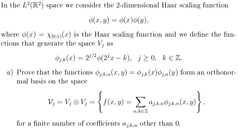 Solved = In the L²(R2) space we consider the 2-dimensional | Chegg.com