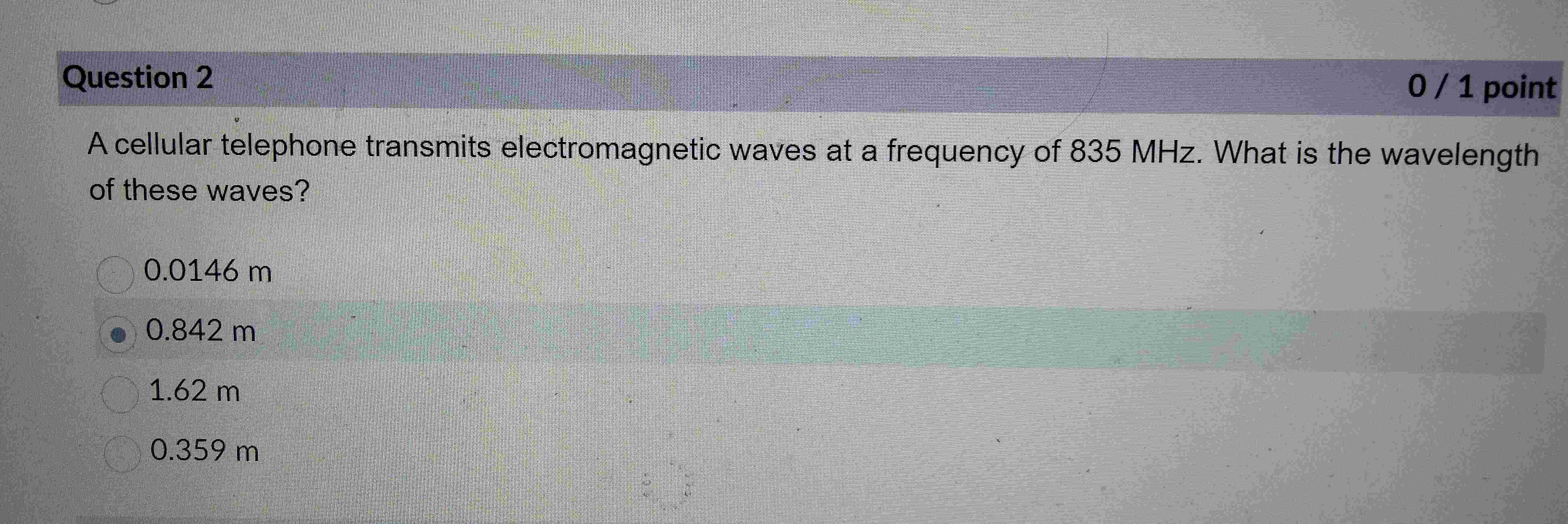 Solved Question 2A cellular telephone transmits | Chegg.com