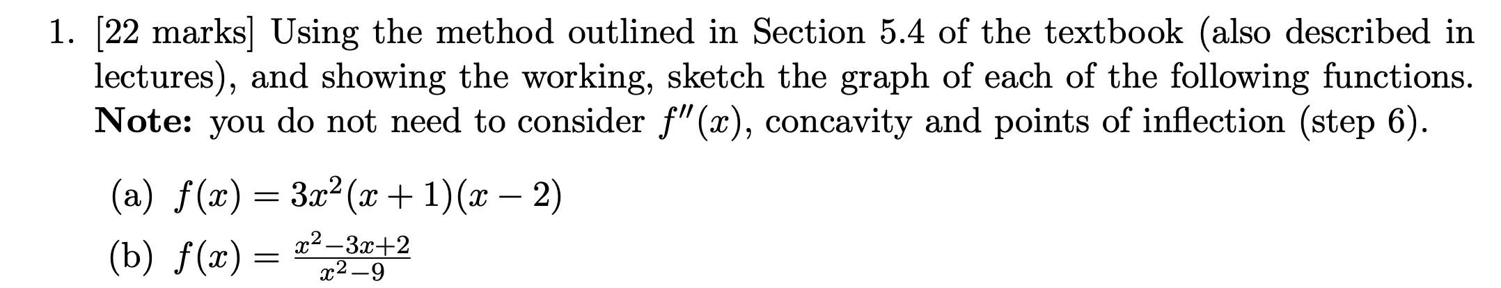 Solved 1. [22 marks] Using the method outlined in Section | Chegg.com