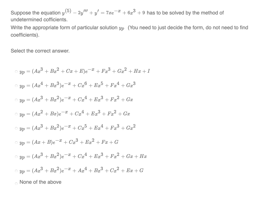 Solved Which of the following equations can be solved by the | Chegg.com Solved Which of the following equations can be solved by the | Chegg.com