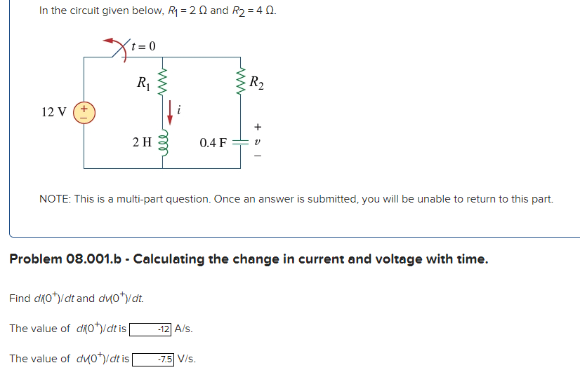 Problem 08.001.b - ﻿Calculating the change in | Chegg.com