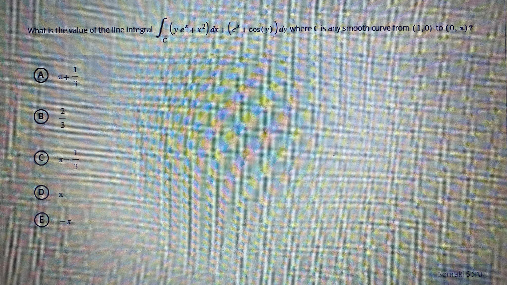 Solved What is the value of the line integral | Chegg.com