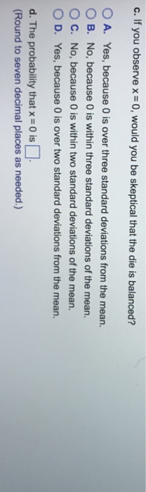 Solved A balanced die with 10 sides, numbered 1 through 10, | Chegg.com