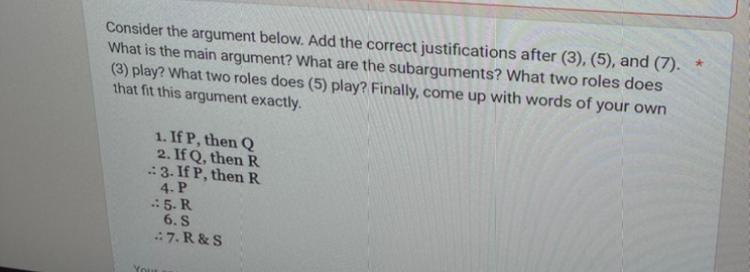 What is the main argument? What are the subarguments? | Chegg.com