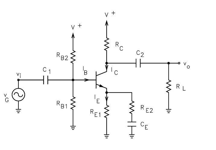 Solved = 2. Shown below is a single stage common emitter | Chegg.com