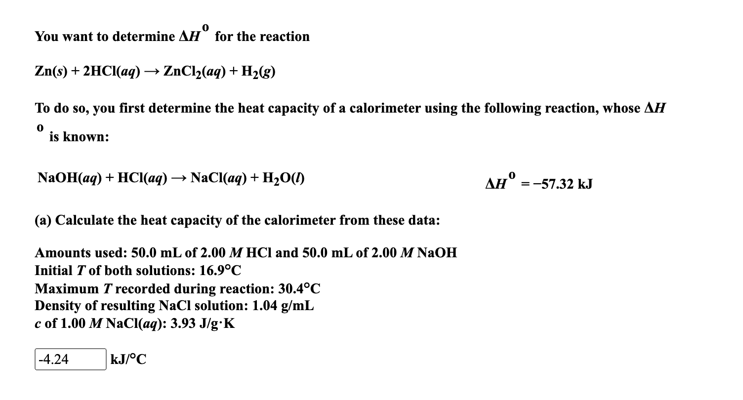 Solved You want to determine ΔH0 for the reaction | Chegg.com