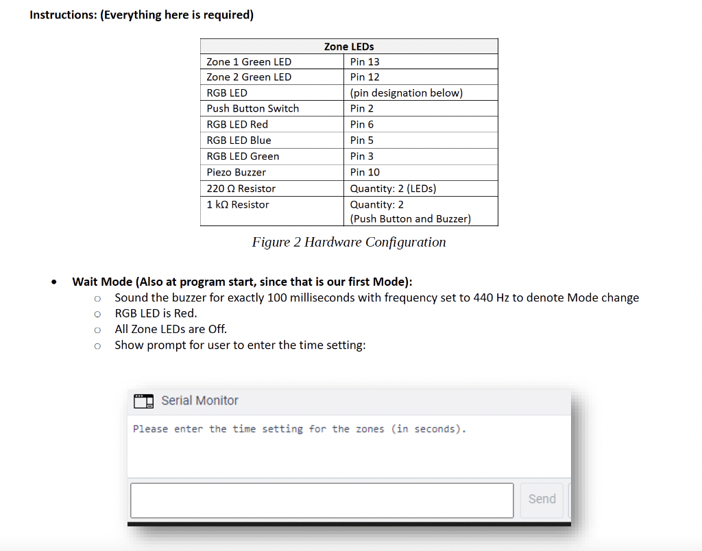 Solved Program Description You Will Use Tinkercad To Write