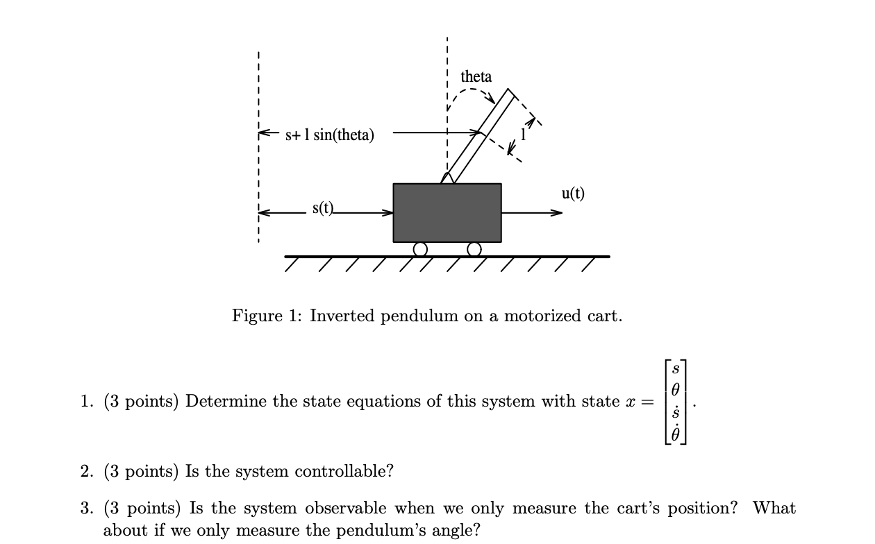 Solved Problem 5 (25 points). Motorized cart. Consider a | Chegg.com
