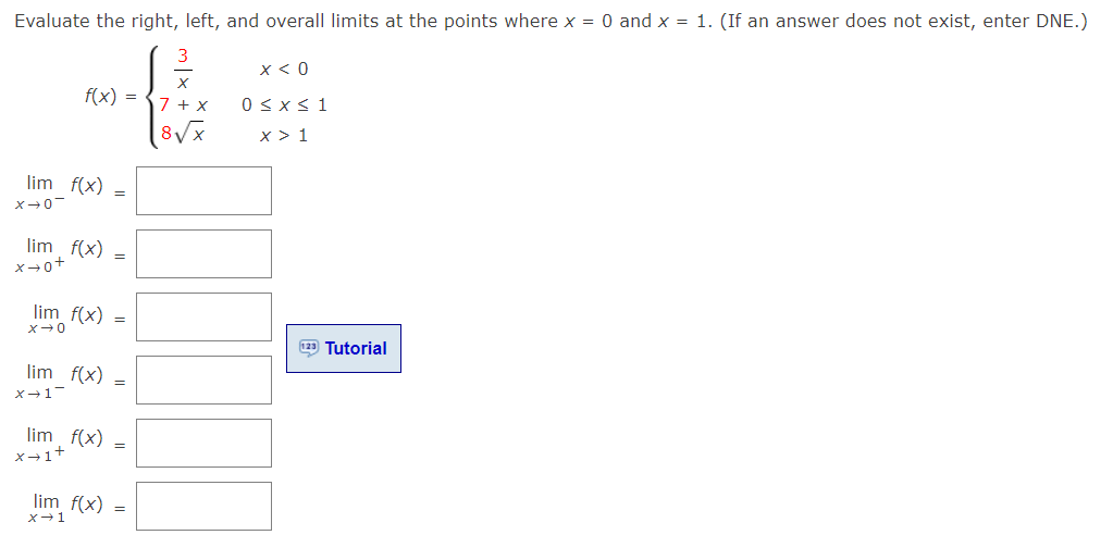 Solved Evaluate the right, left, and overall limits at the | Chegg.com