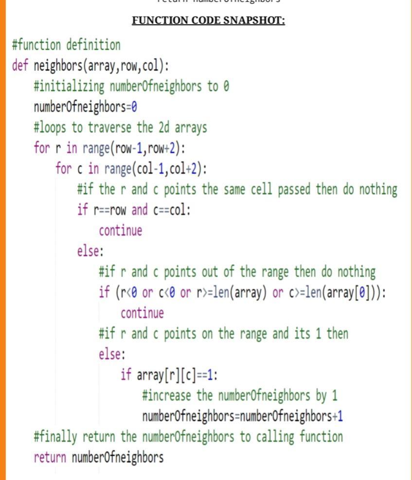 Solved Conway's Game of Life The famous mathematician John | Chegg.com