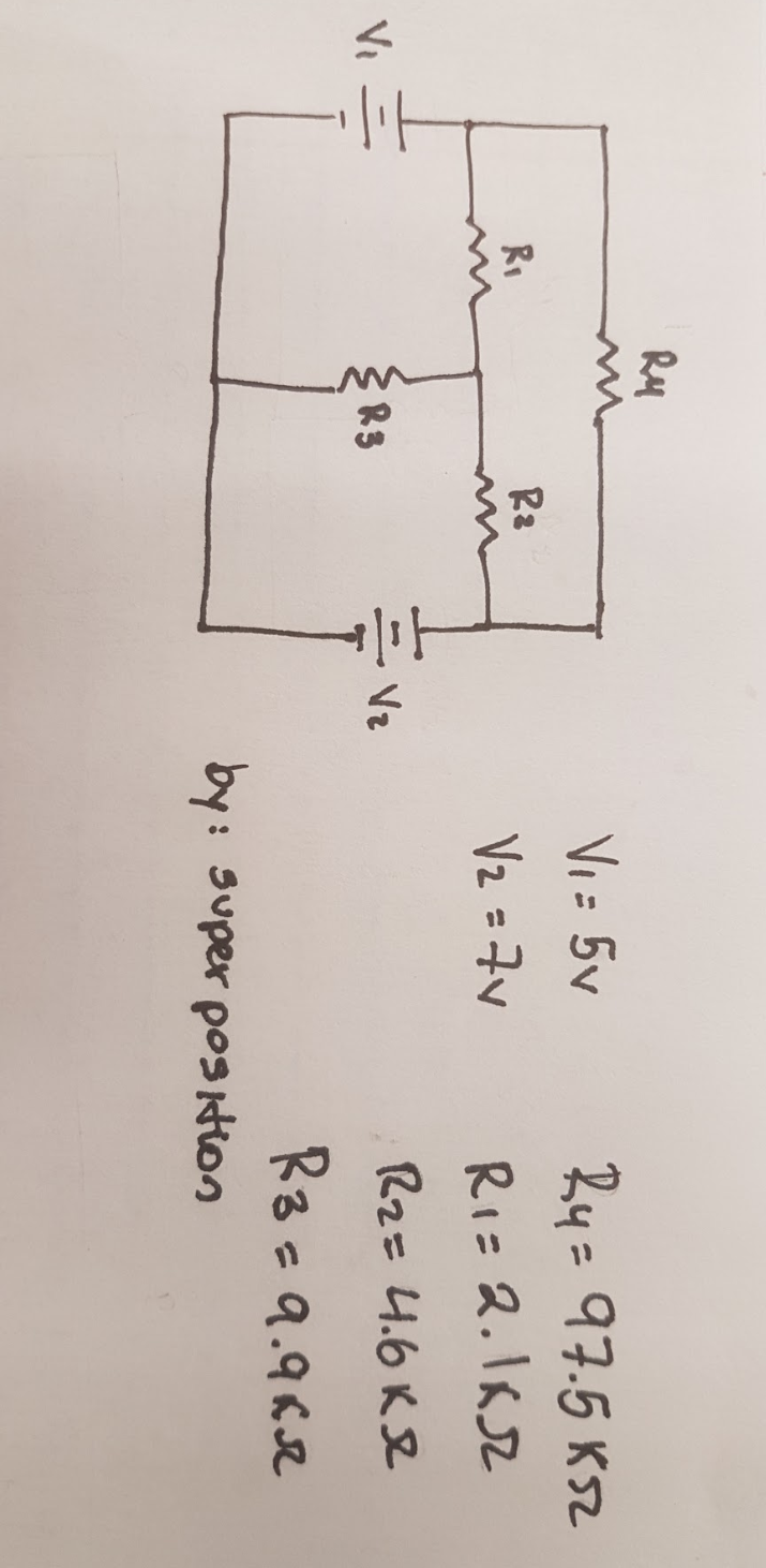 Solved Verify Superposition Theorem using the above circuit | Chegg.com