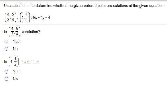 Solved Use substitution to determine whether the given | Chegg.com