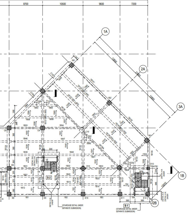 Solved determine the size of the following structural | Chegg.com
