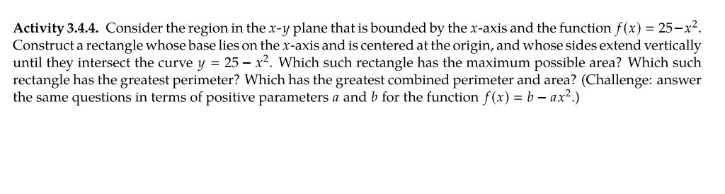 Solved Activity 3.4.4. Consider the region in the x−y plane | Chegg.com