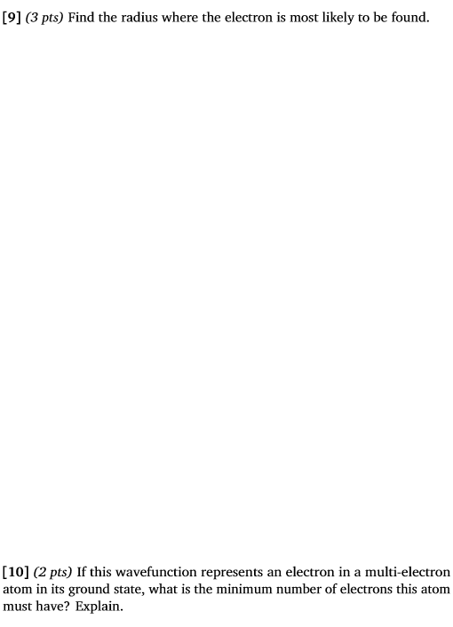 Solved H Atom Wavefunctions The Wavefunction For The