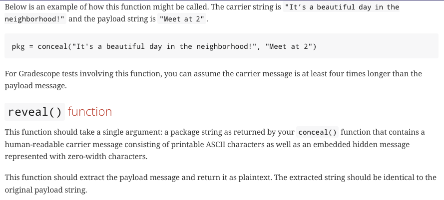 Solved Create a Python script called steganography.py with | Chegg.com