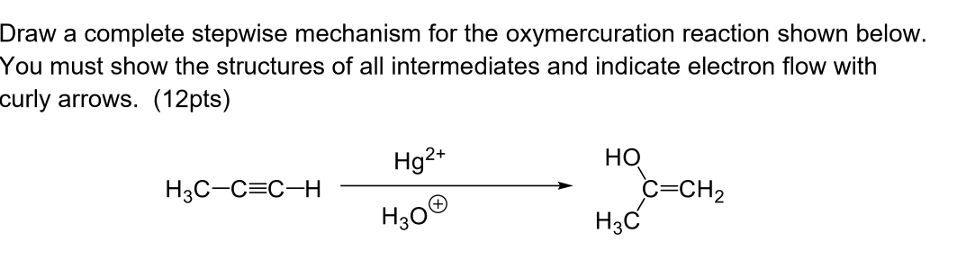 Solved Draw a complete stepwise mechanism for the | Chegg.com