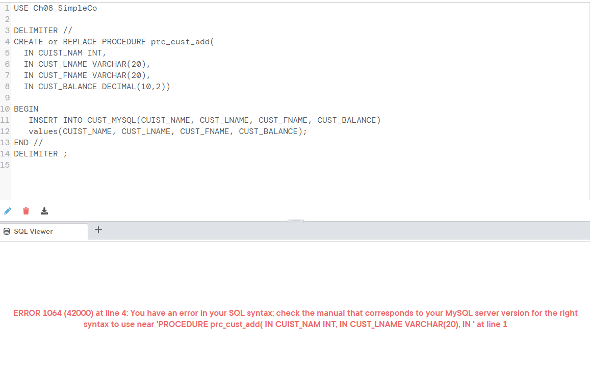 Problem 27 Write a procedure named prc_cust_add to | Chegg.com