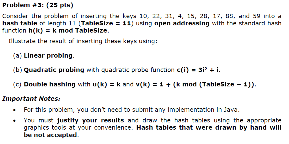 Solved Problem #3: (25 pts) Consider the problem of | Chegg.com