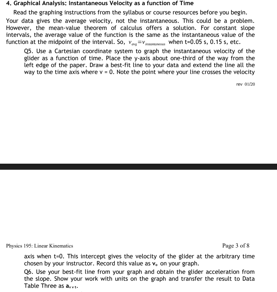 Please fill the data table 3; with these values that | Chegg.com