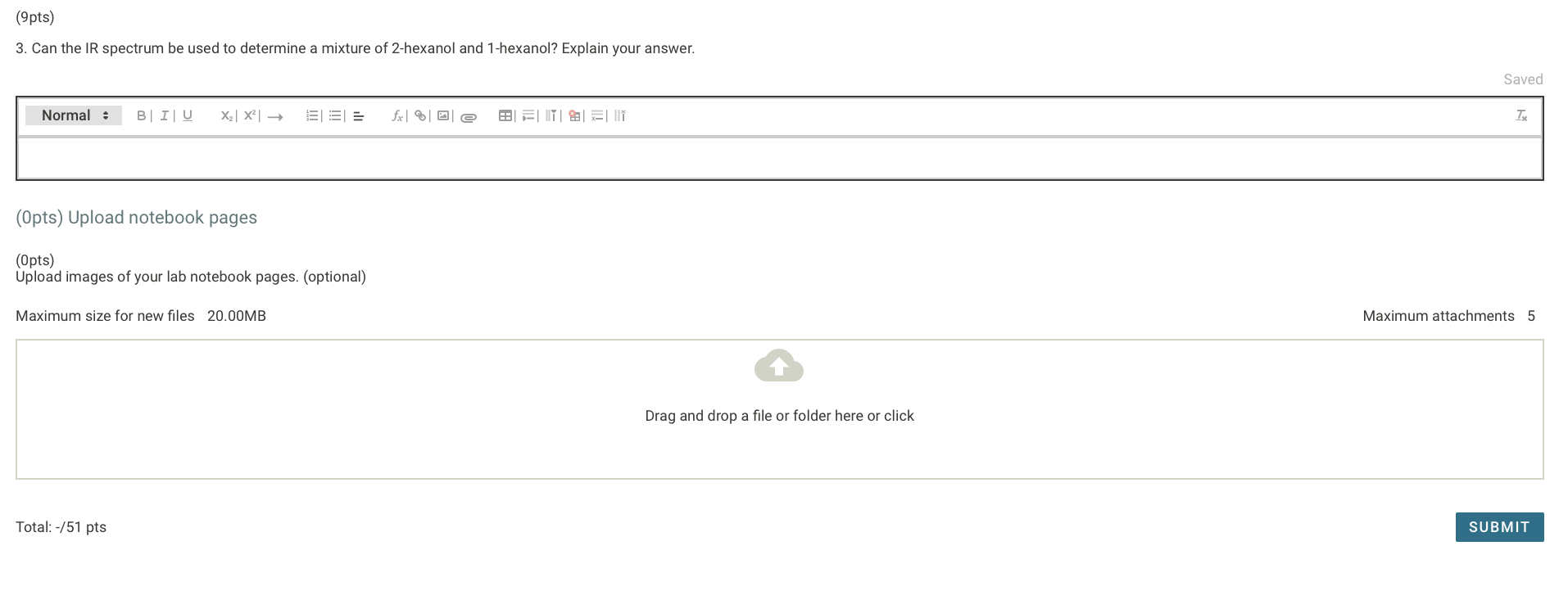 Data And Lab Report Submission - Hydration Of | Chegg.com