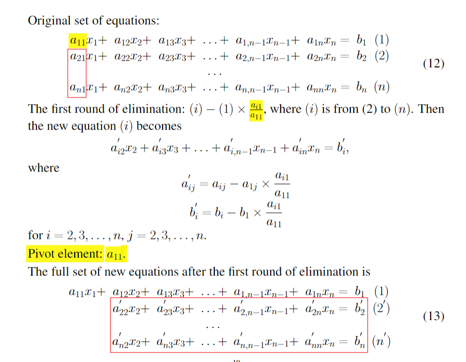 Solved Write a simple function Gauss_Elimination () using | Chegg.com
