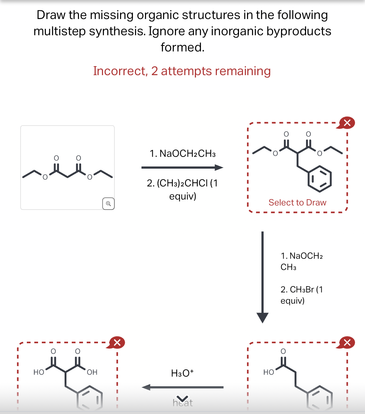 Solved Draw the missing organic structures in the following | Chegg.com