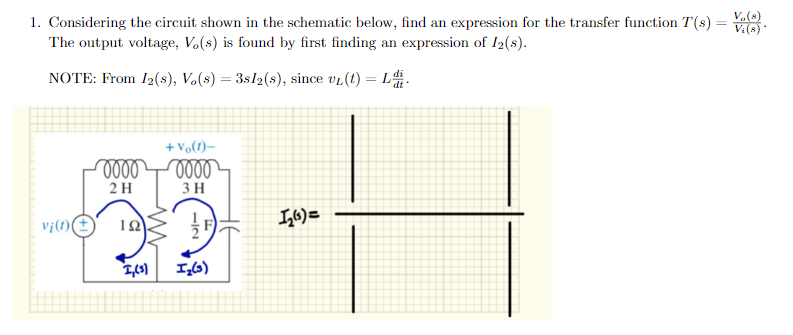 Solved V. VA) 1. Considering the circuit shown in the | Chegg.com