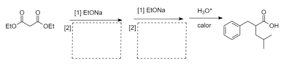 Solved [1] EtoNa [1] EtoNa H30+ Eto OEt [2]; [2] calor OH | Chegg.com
