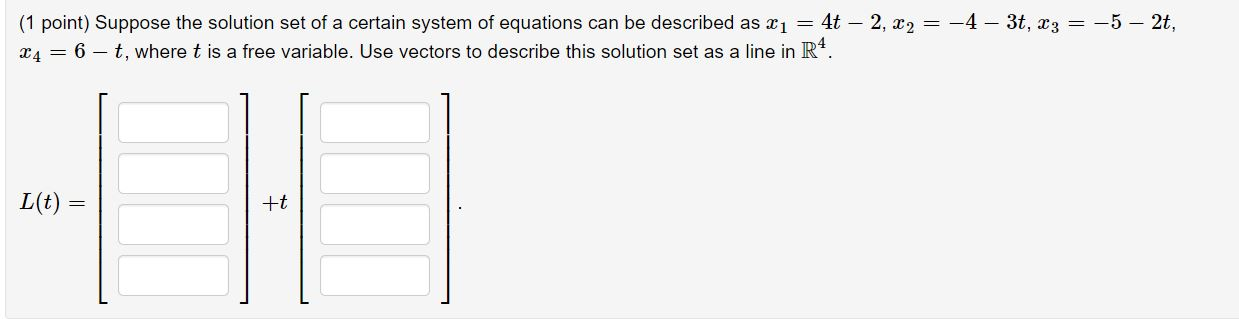 Solved (1 point) Suppose the solution set of a certain | Chegg.com