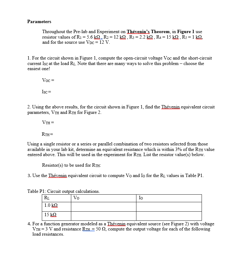 Solved ECE 2011 Experiment 6 Prelab Name Date Section Voc & | Chegg.com