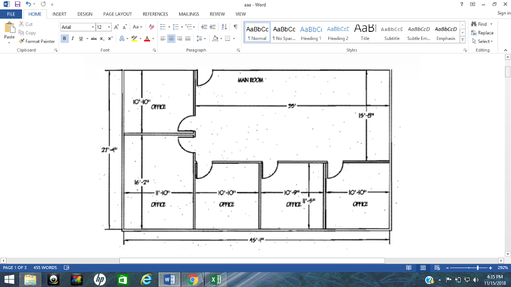 Solved aaa Word FILE HOME INSERT DESIGN PAGE LAYOUT | Chegg.com