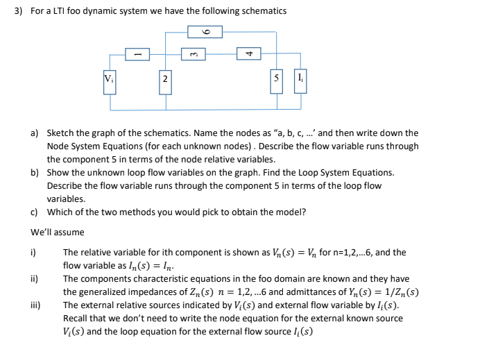 Solved 3) For a LTI foo dynamic system we have the following | Chegg.com