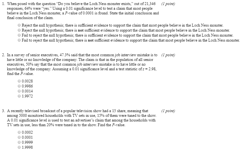 Solved 1. When posed with the question "Do you believe the | Chegg.com